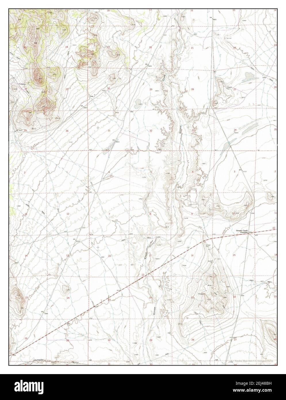 Lucin Nw Utah Map 1967 124000 United States Of America By Timeless