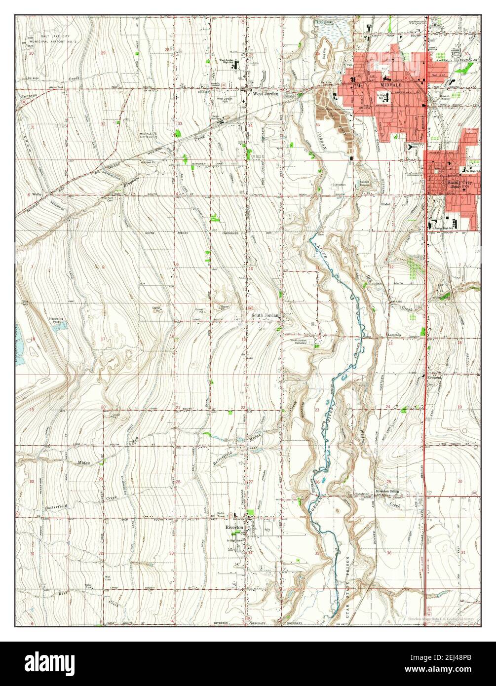 Midvale, Utah, map 1963, 1:24000, United States of America by Timeless ...