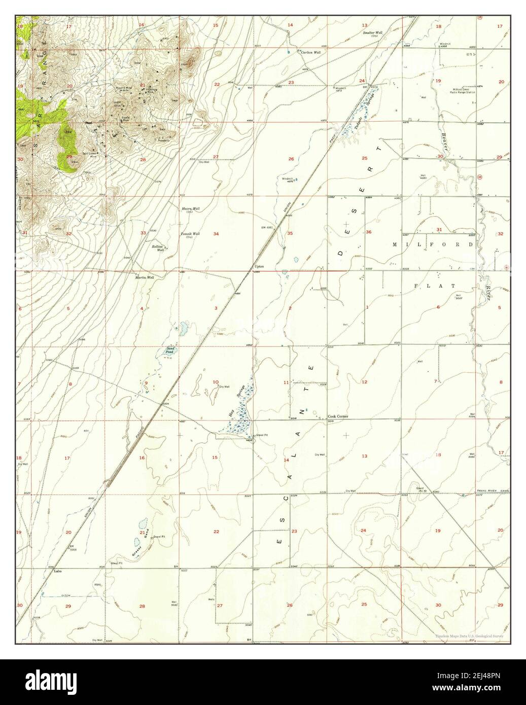 Map of milford utah hi-res stock photography and images - Alamy