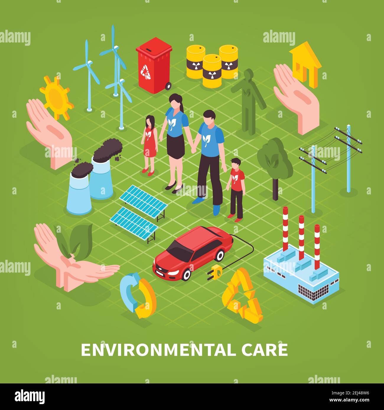 Eco incinerator Stock Vector Images - Alamy