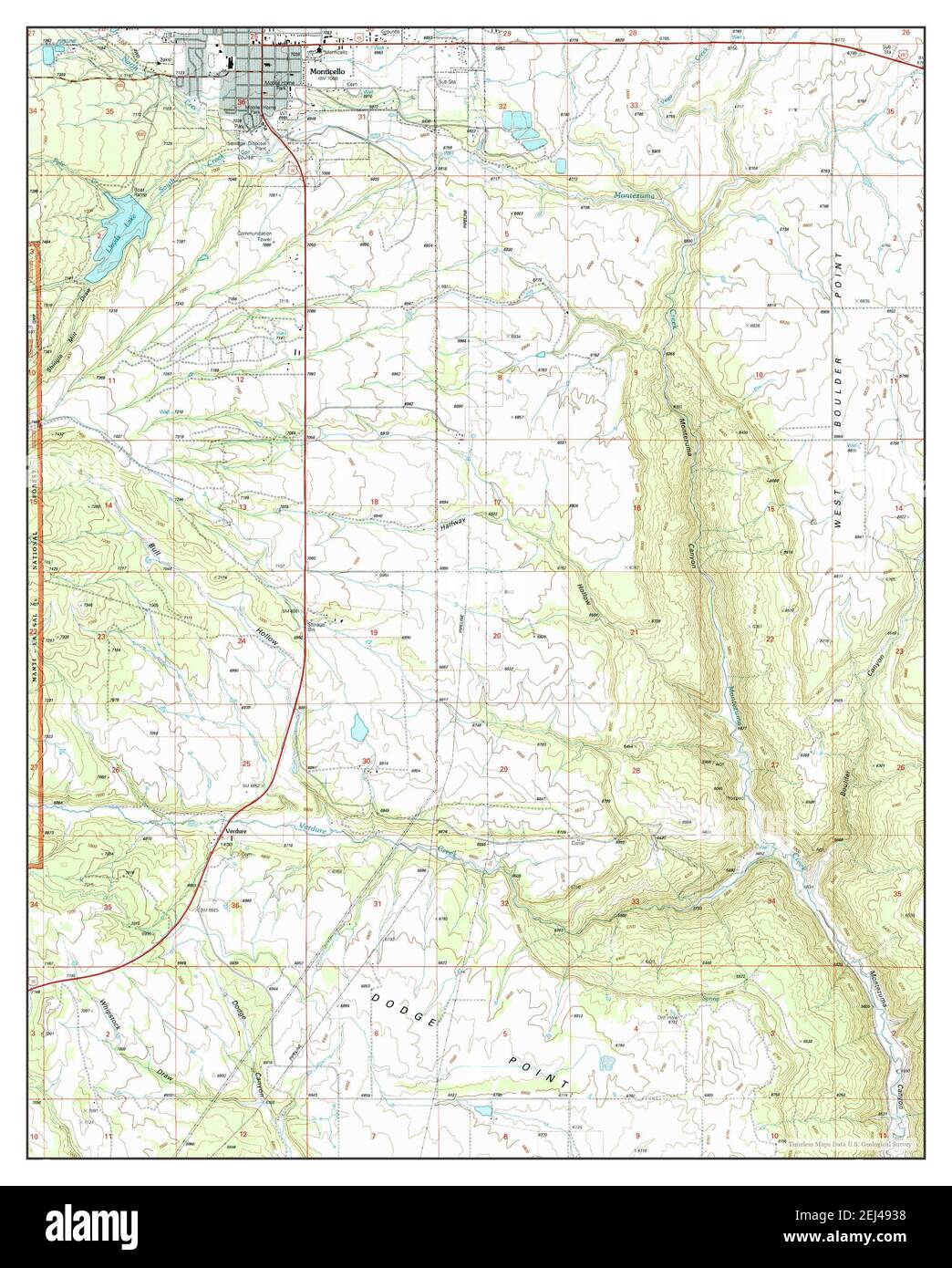 Monticello utah map hi-res stock photography and images - Alamy