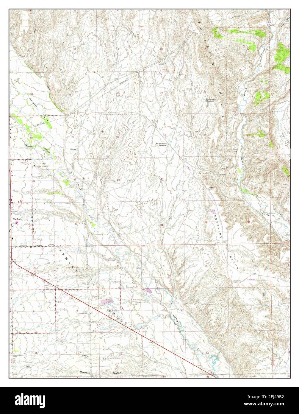 Naples, Utah, map 1965, 1:24000, United States of America by Timeless ...