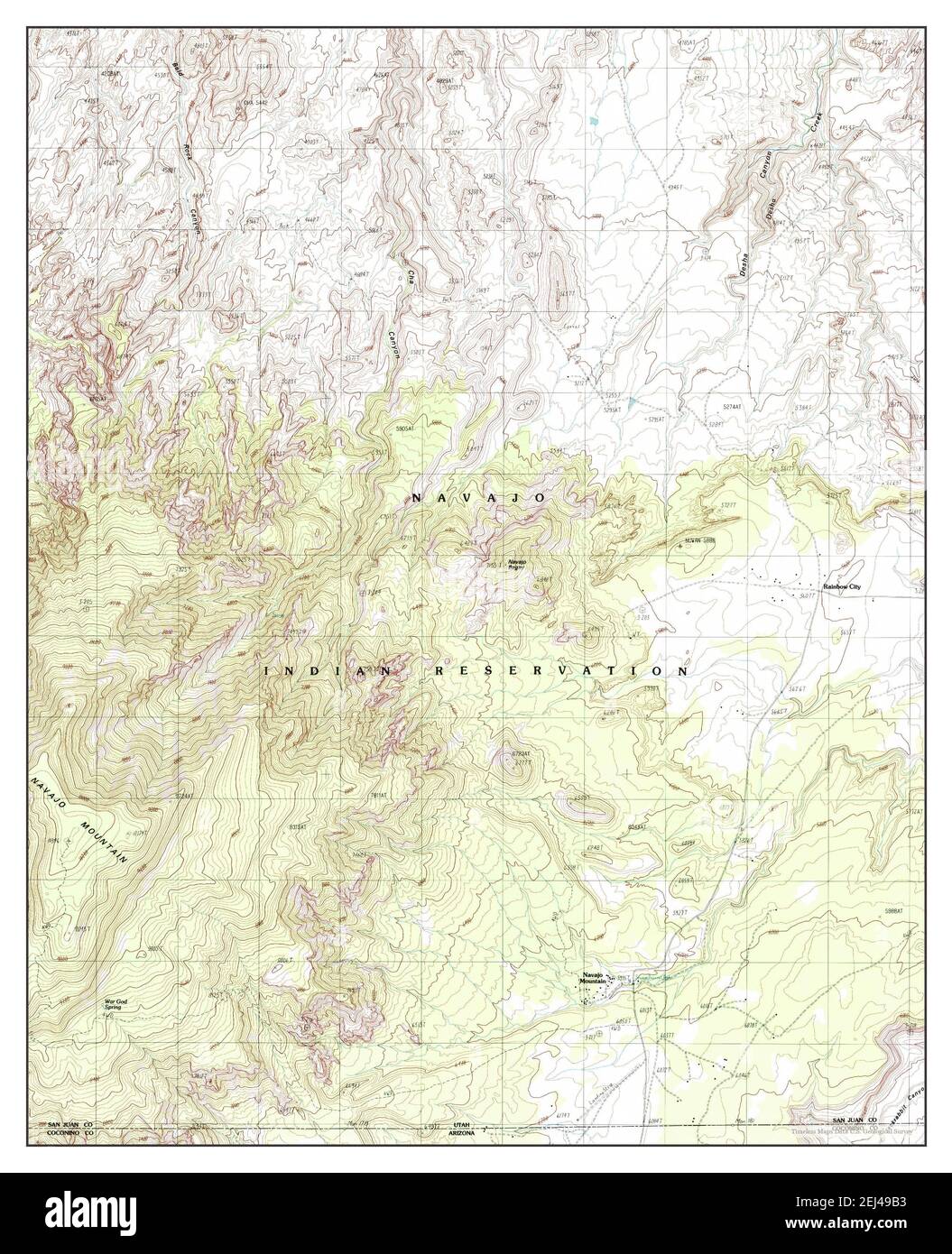 Navajo county map hi-res stock photography and images - Alamy