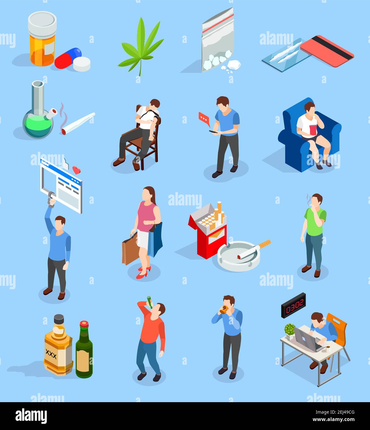 Workaholism Stock Vector Images - Alamy