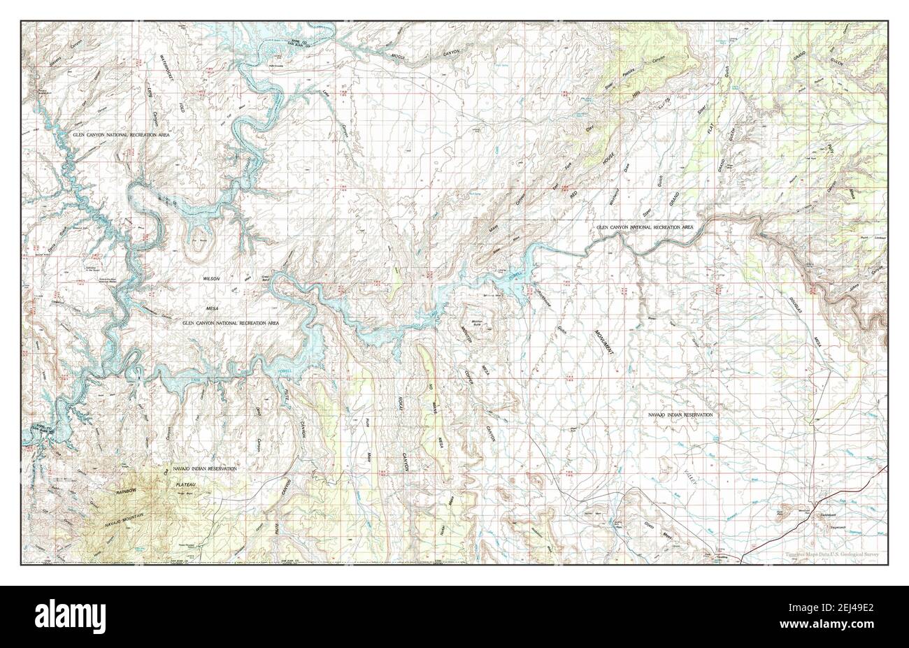 Navajo county map hi-res stock photography and images - Alamy
