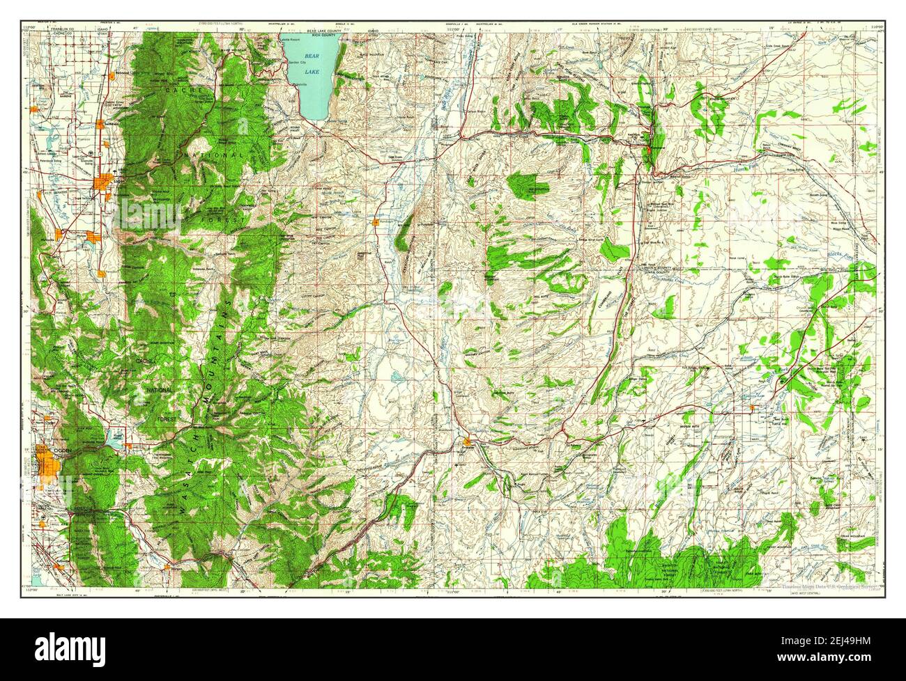 Map of ogden utah hi-res stock photography and images - Alamy