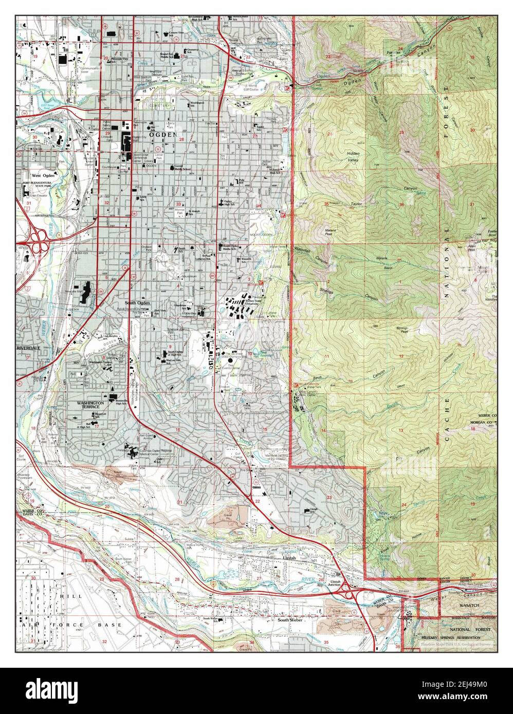 Map of ogden utah hi-res stock photography and images - Alamy