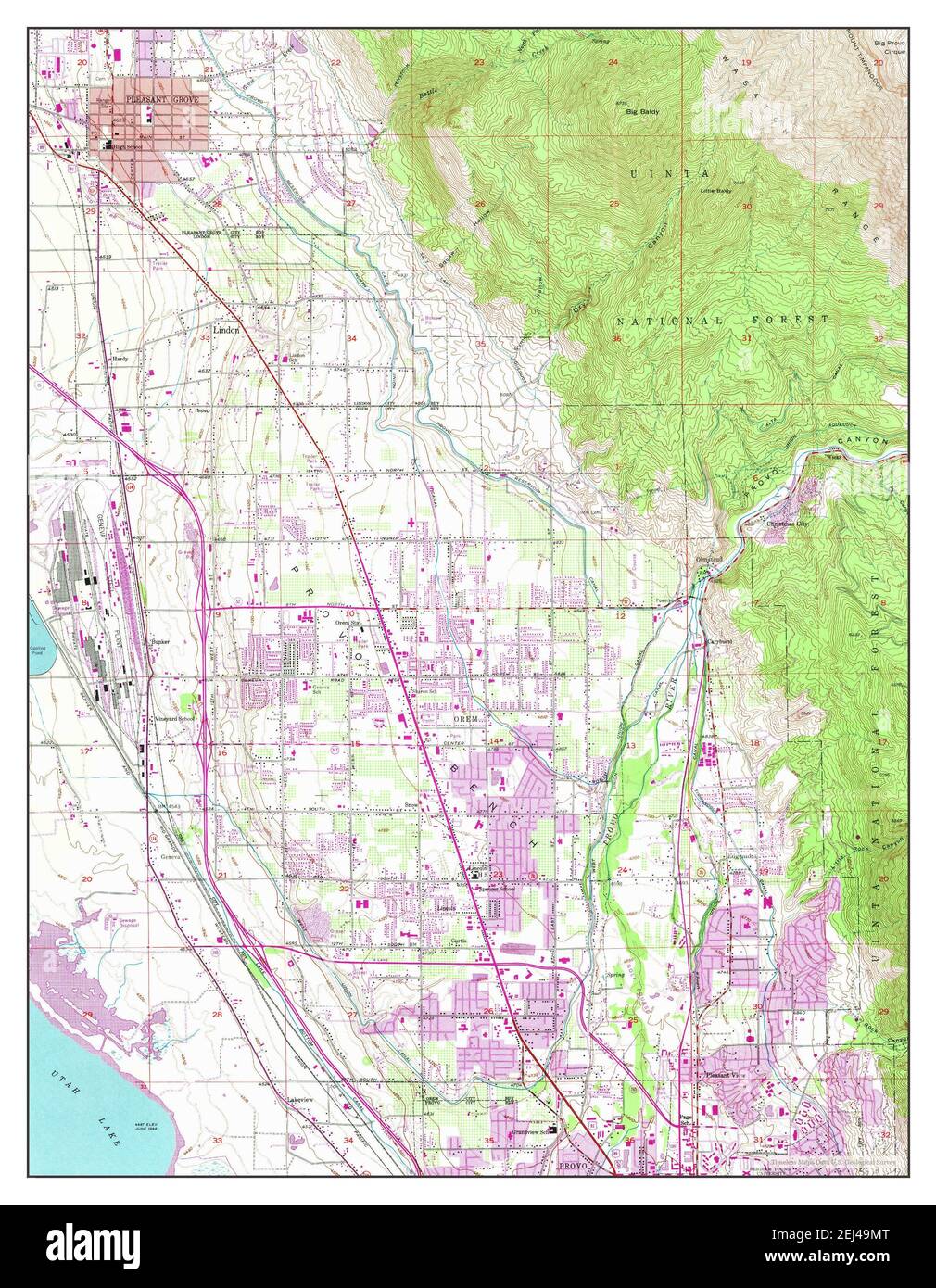 Map of orem utah hi-res stock photography and images - Alamy