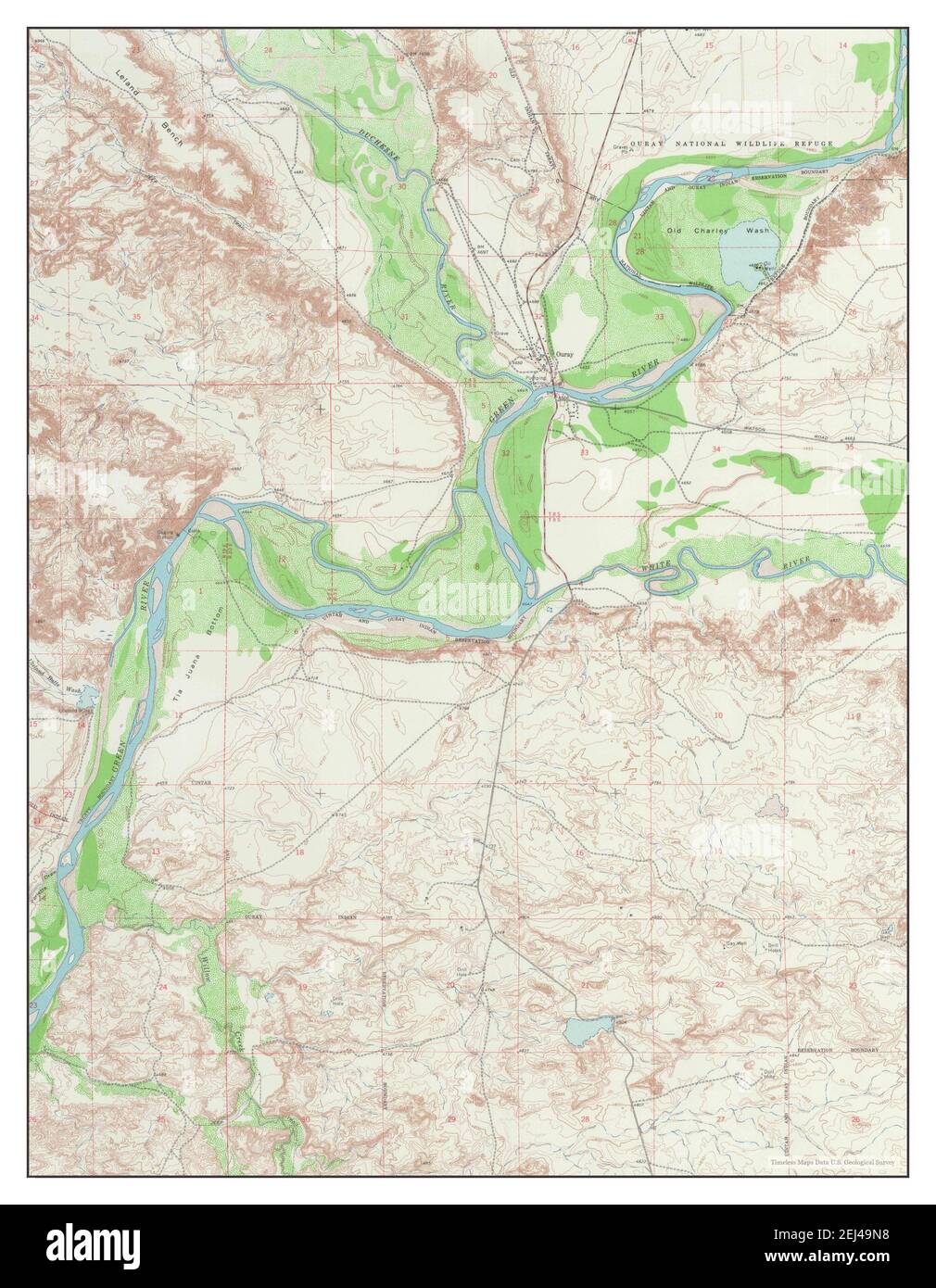Ouray utah map hi-res stock photography and images - Alamy
