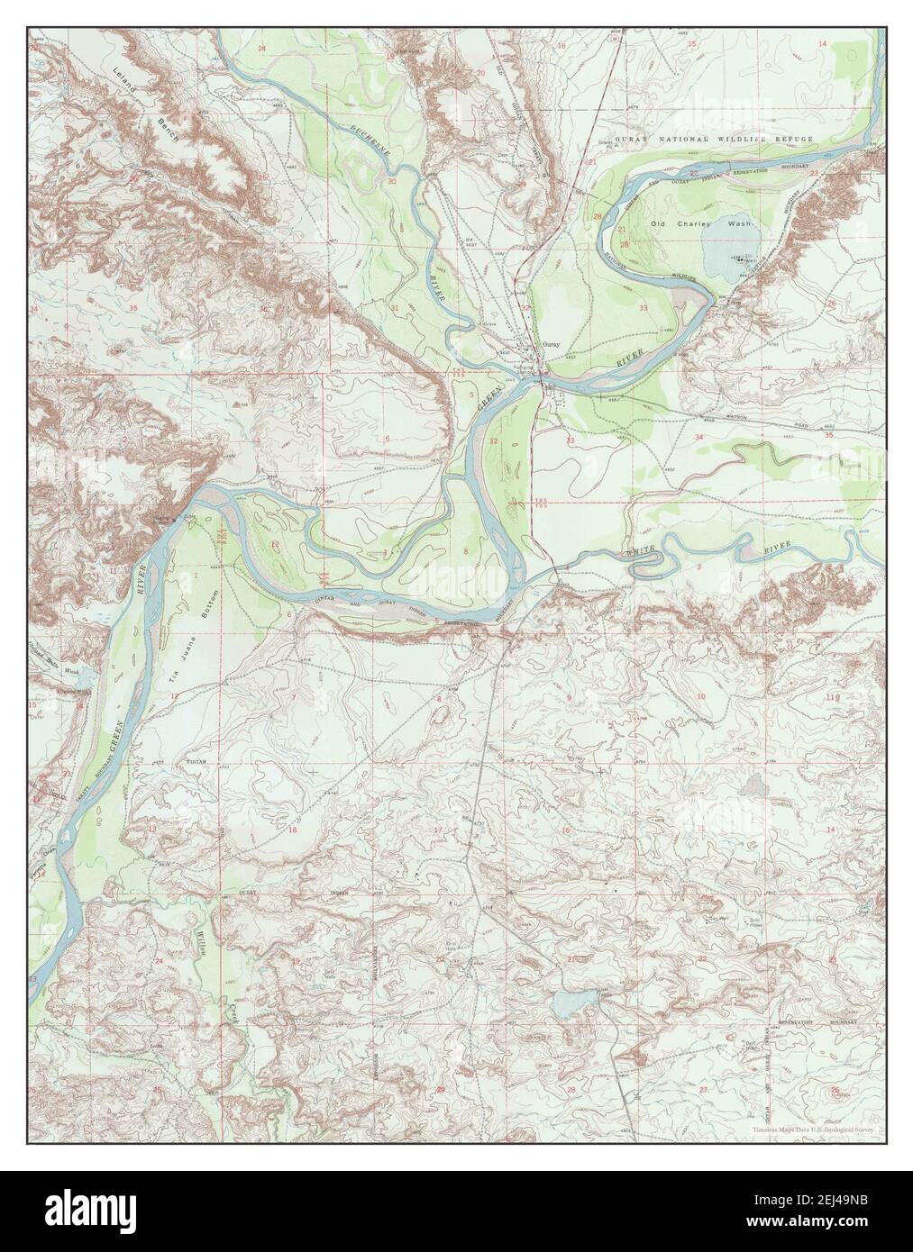 Ouray, Utah, map 1964, 1:24000, United States of America by Timeless ...