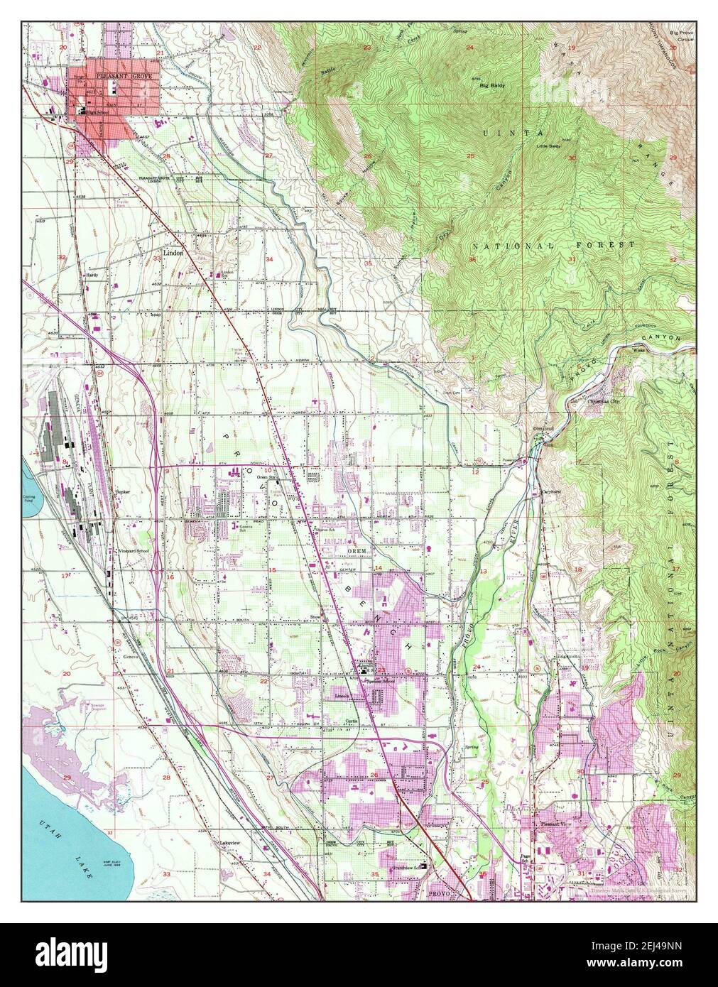 Map of orem utah hi-res stock photography and images - Alamy