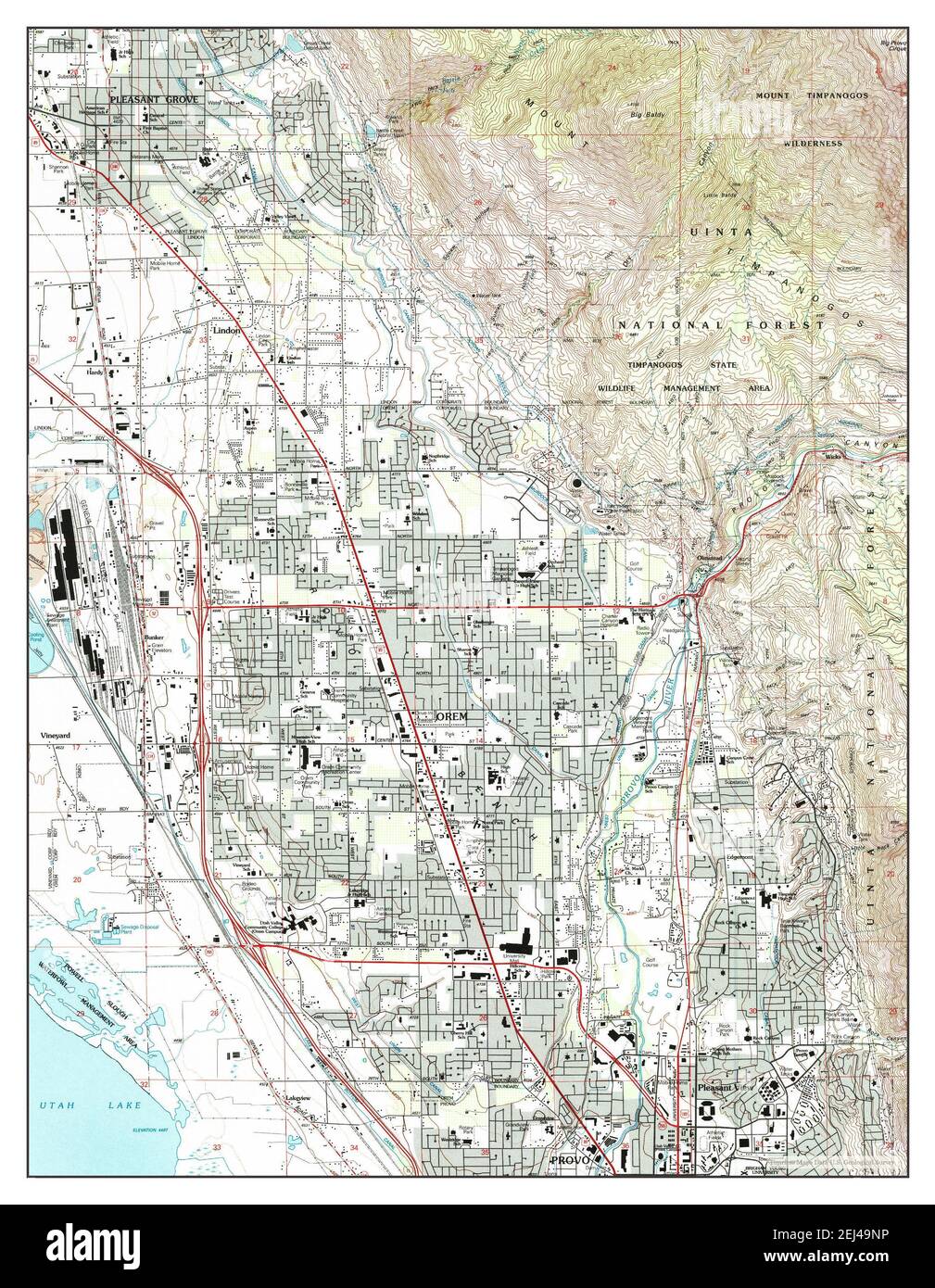 Map of orem utah hi-res stock photography and images - Alamy