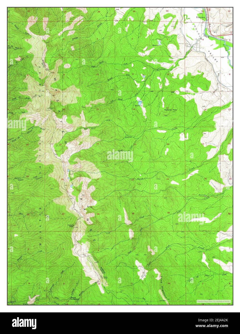 Peterson map hi-res stock photography and images - Alamy