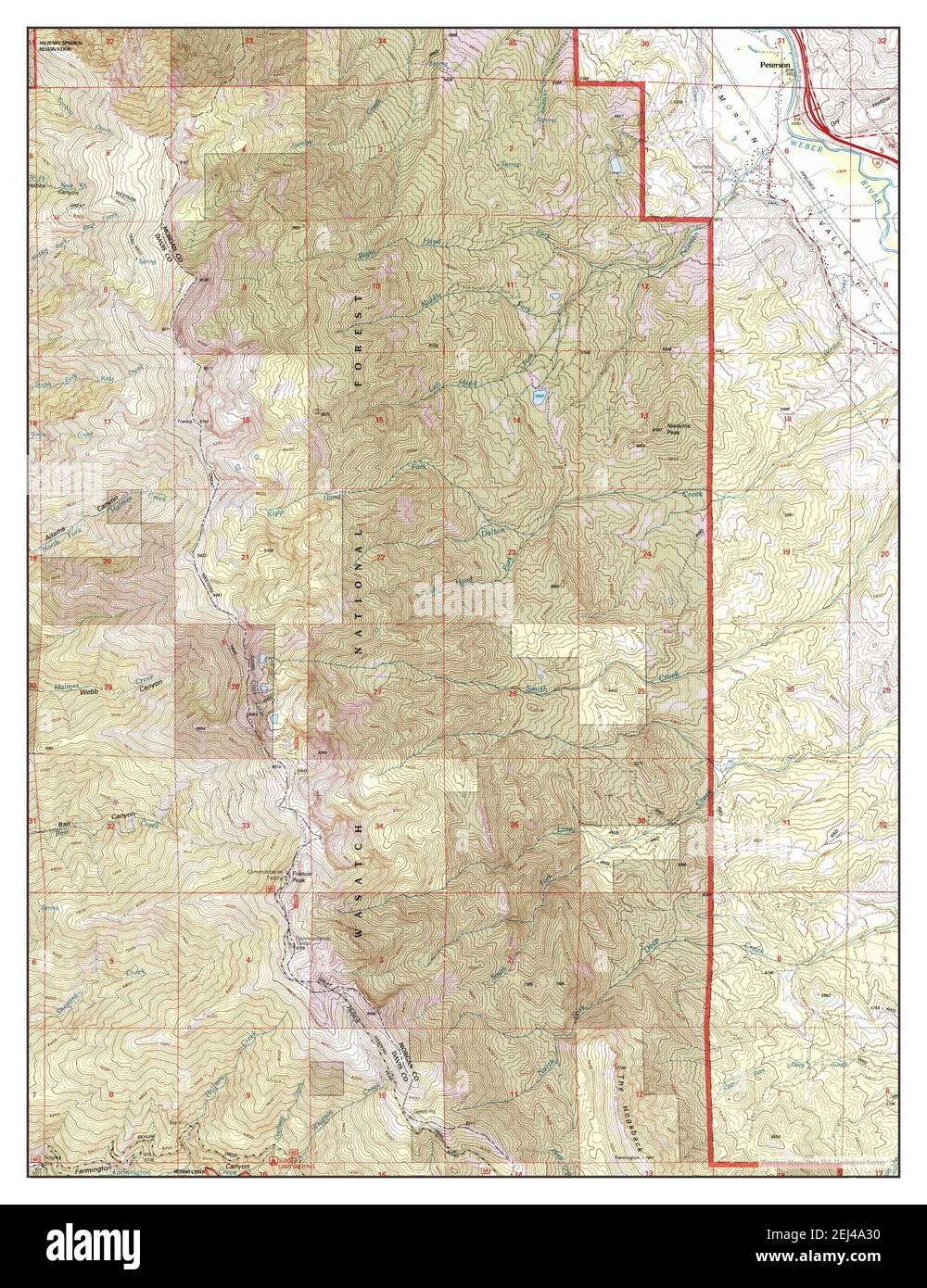 Peterson map hi-res stock photography and images - Alamy