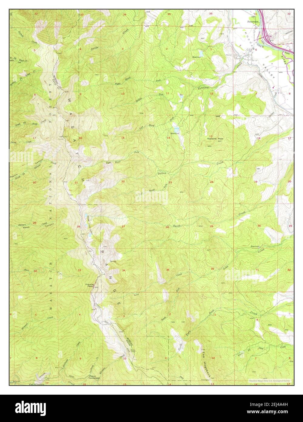 Peterson map hi-res stock photography and images - Alamy