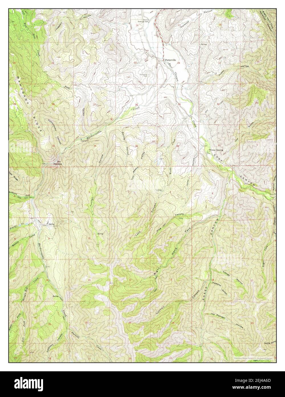Porterville, Utah, map 1961, 1:24000, United States of America by ...