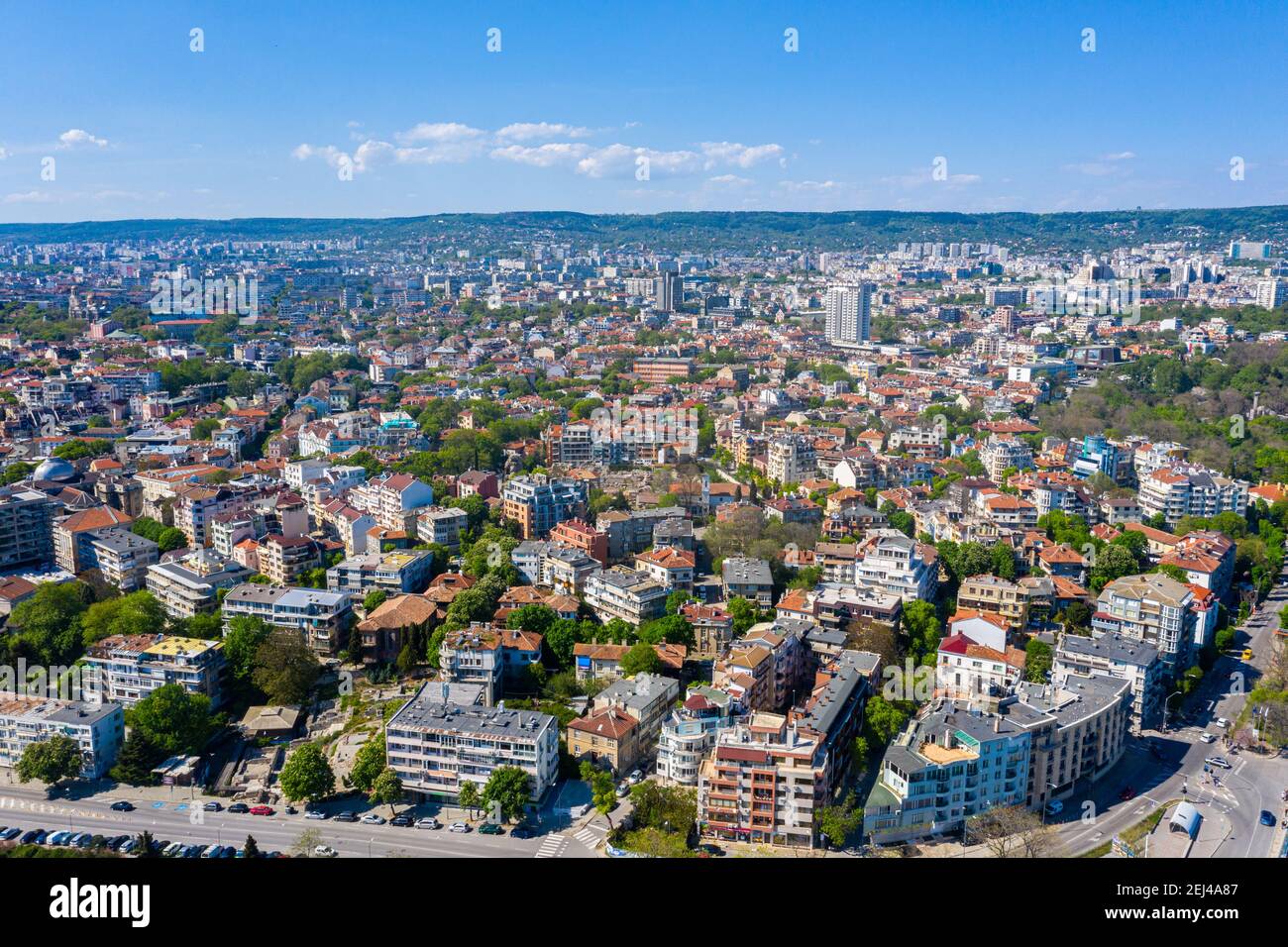 Aerial view of the Bulgarian city Varna Stock Photo - Alamy