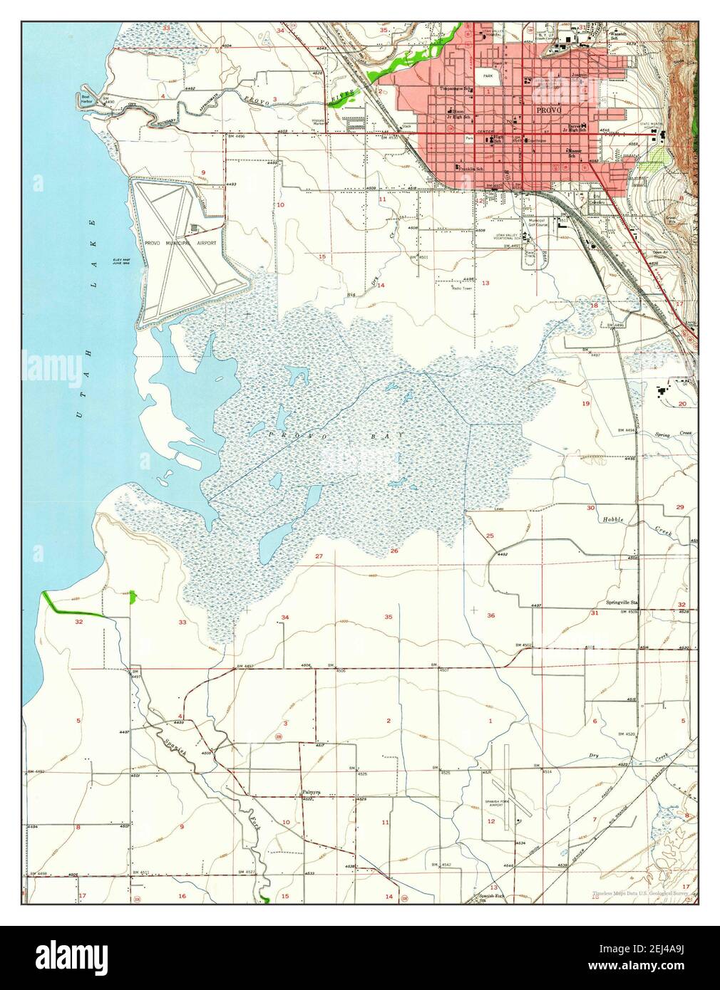 Provo, Utah, map 1948, 1:24000, United States of America by Timeless ...