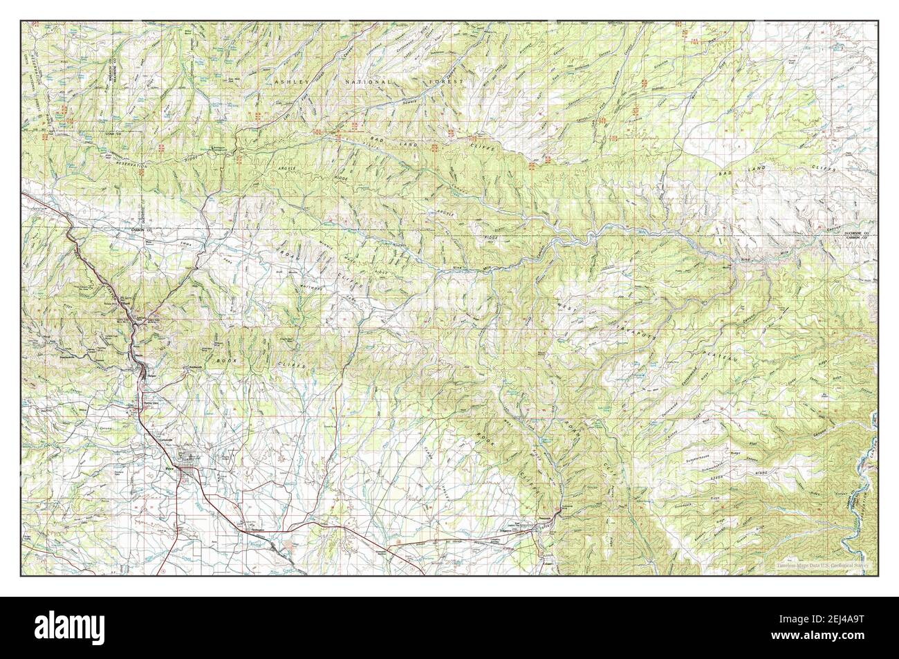 Map of price utah hi-res stock photography and images - Alamy