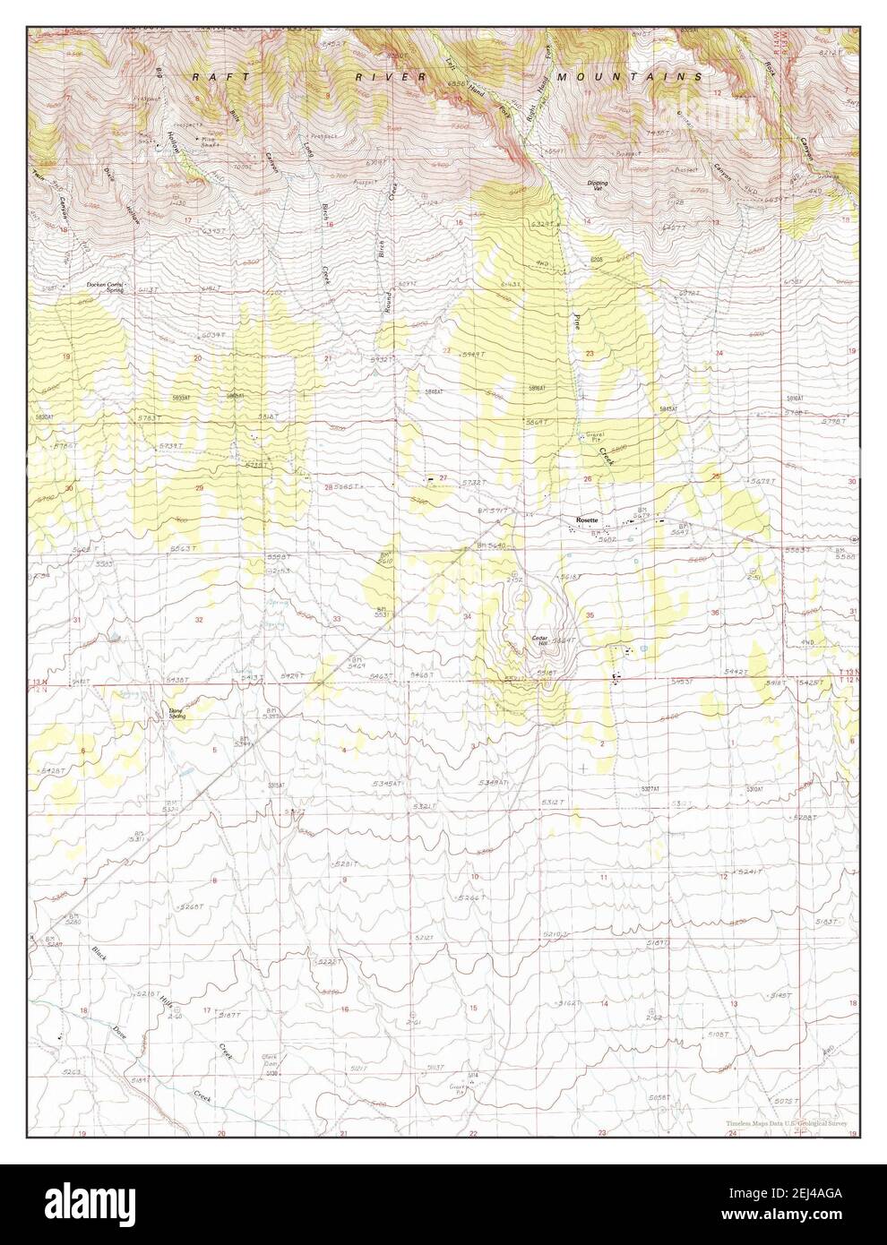 Rosette, Utah, map 1990, 1:24000, United States of America by Timeless ...