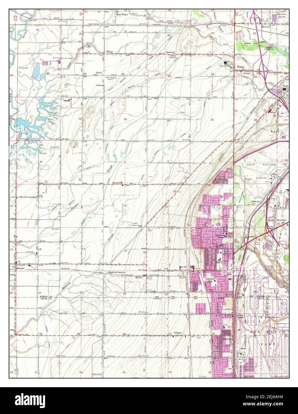 Roy, Utah, map 1955, 1:24000, United States of America by Timeless Maps ...