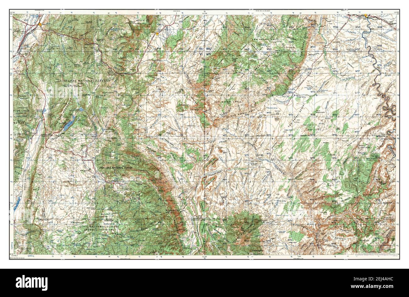 Salina, Utah, map 1956, 1:250000, United States of America by Timeless ...