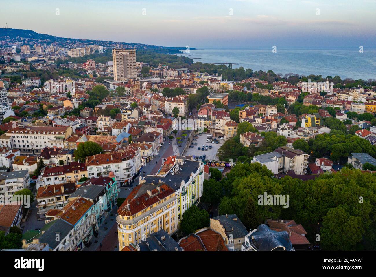 Aerial view of the Bulgarian city Varna Stock Photo - Alamy