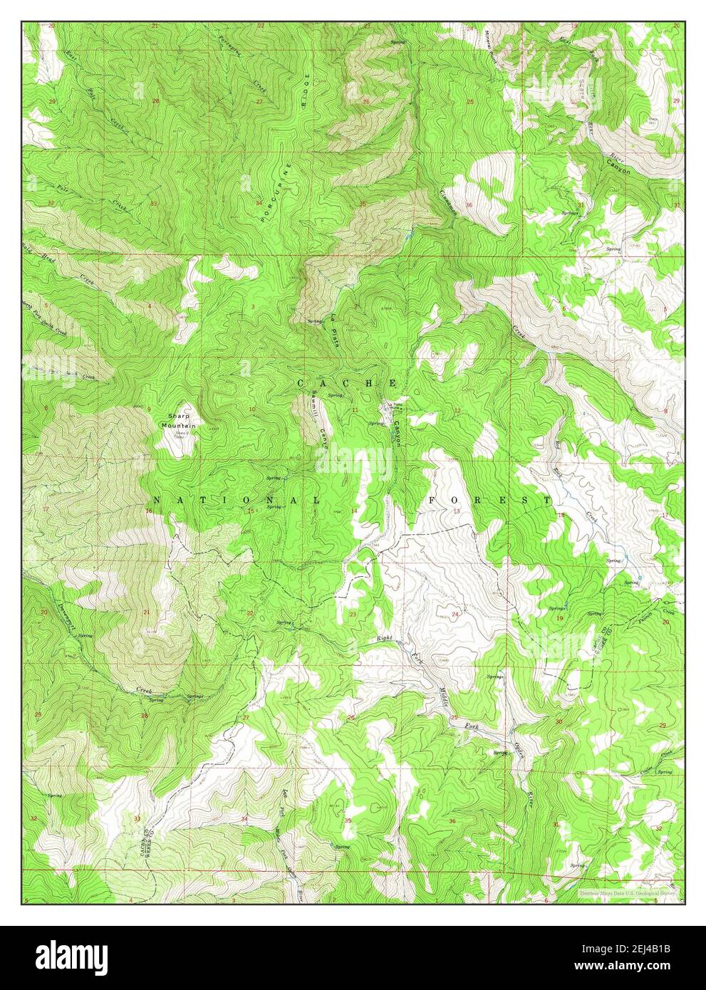 Sharp Mountain, Utah, map 1964, 1:24000, United States of America by ...