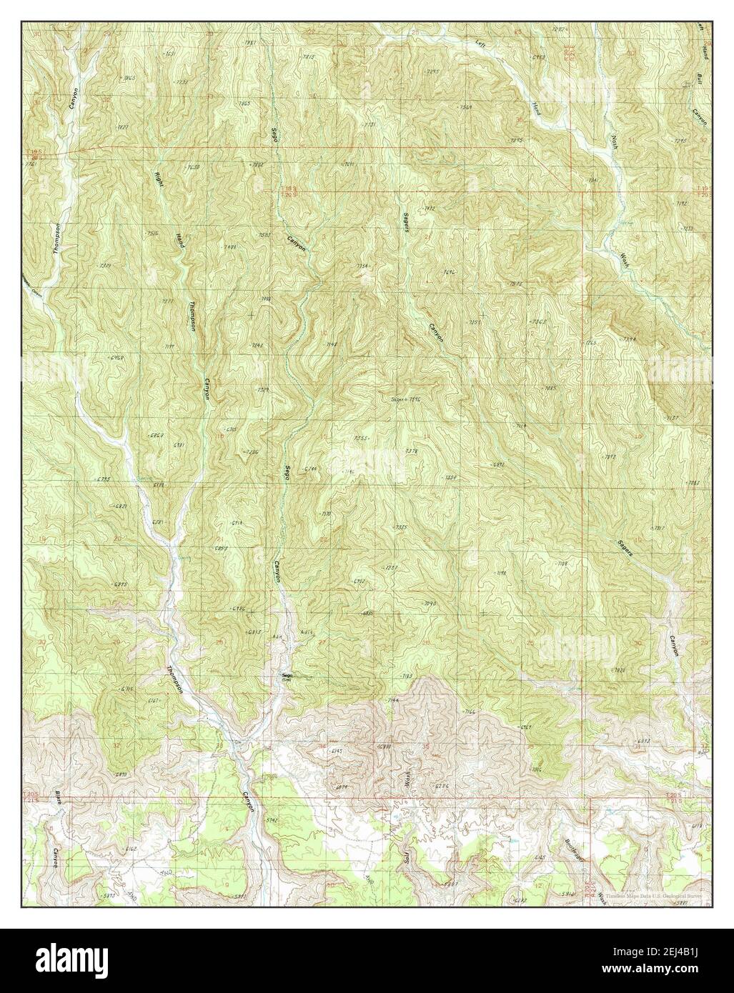 Sego Canyon, Utah, map 1991, 1:24000, United States of America by ...