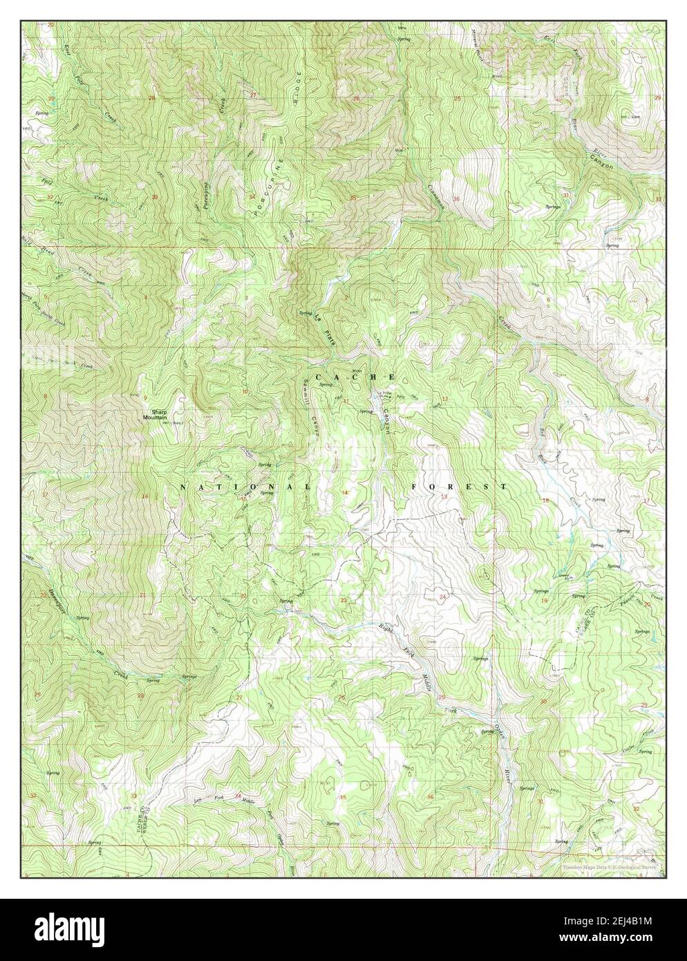 Sharp Mountain, Utah, map 1991, 1:24000, United States of America by ...