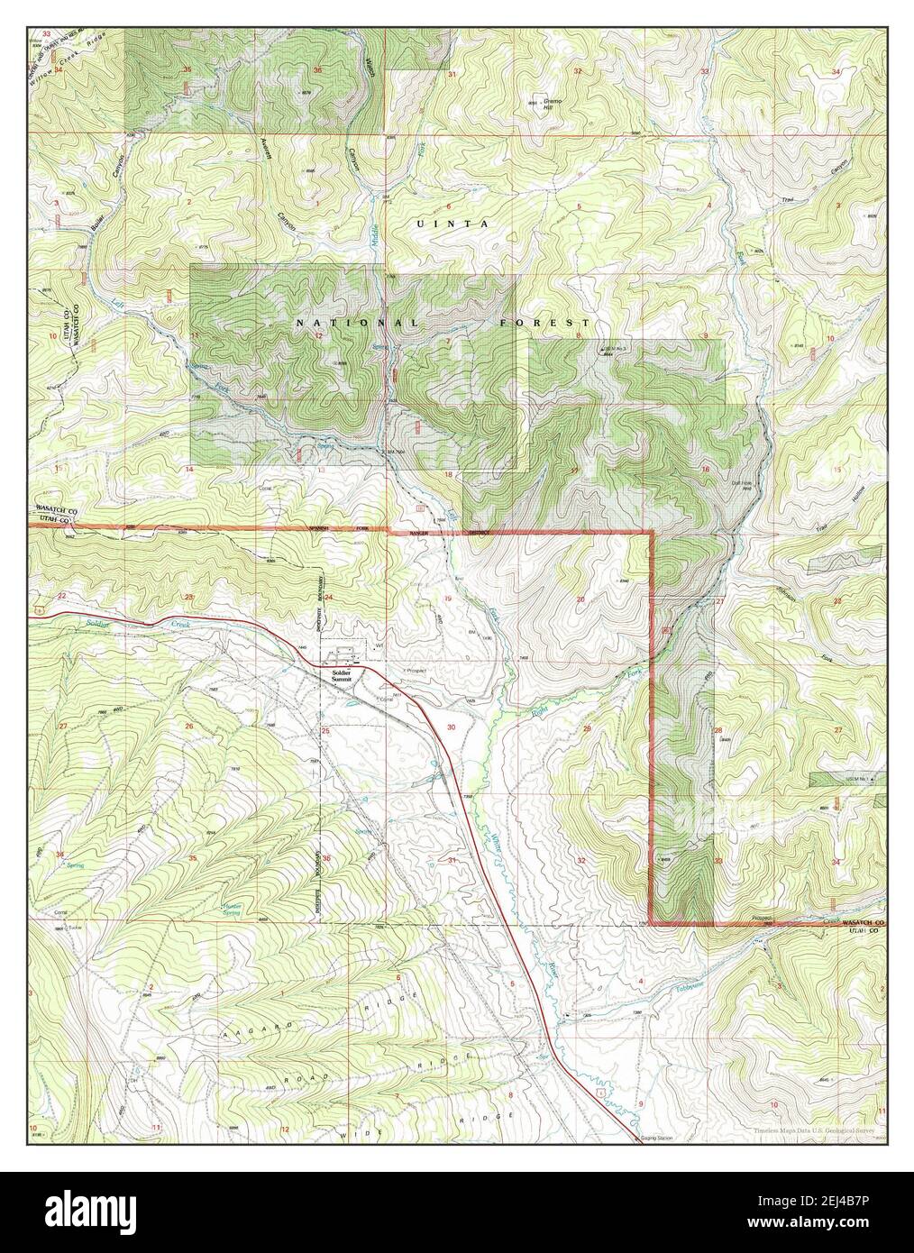 Soldier Summit, Utah, map 1998, 1:24000, United States of America by ...