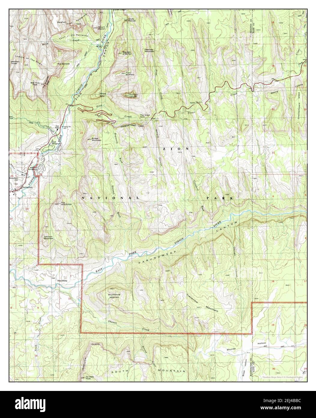 Springdale map hi-res stock photography and images - Alamy