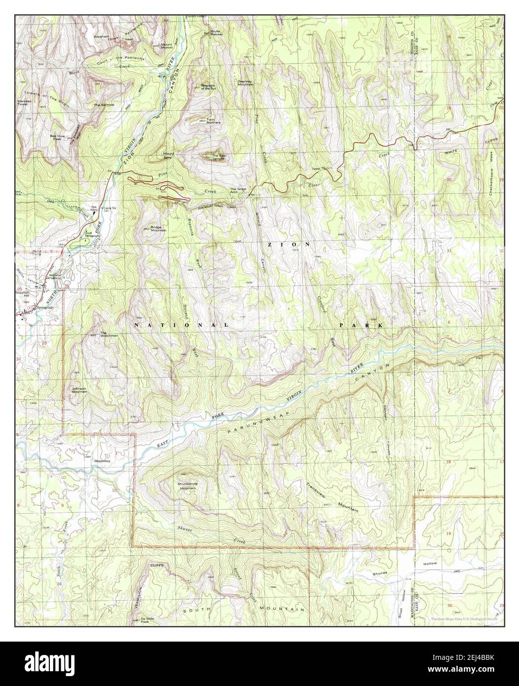 Springdale map Cut Out Stock Images & Pictures - Alamy
