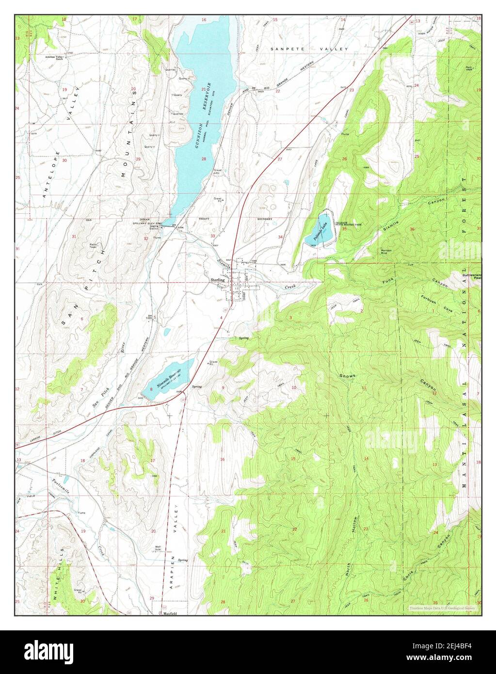 Sterling, Utah, map 1966, 1:24000, United States of America by Timeless ...