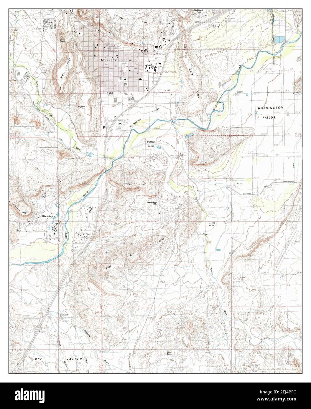 St George, Utah, map 1986, 1:24000, United States of America by ...