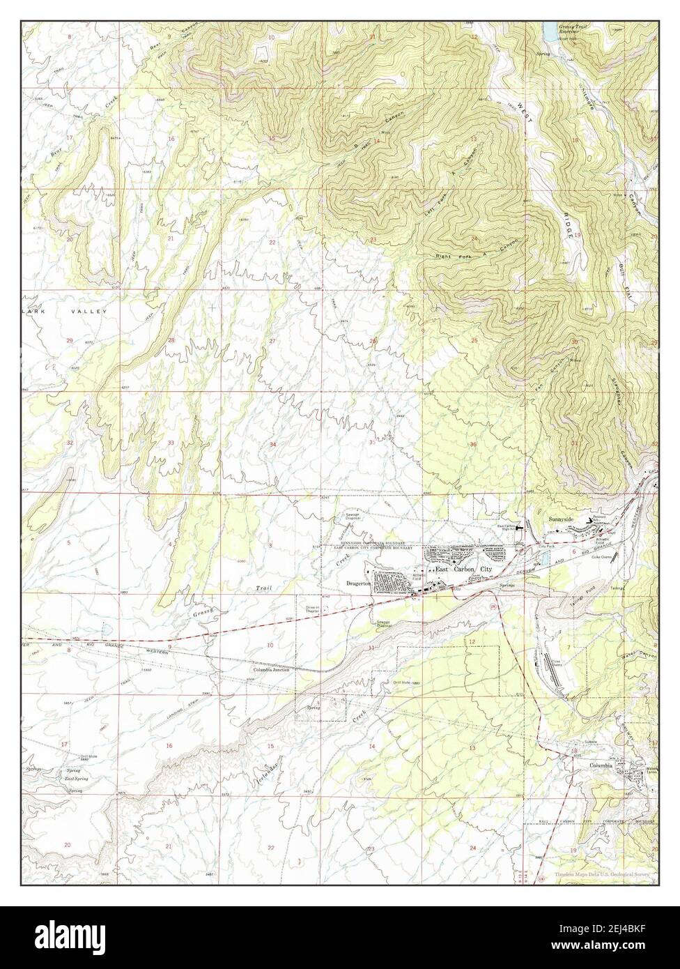 Sunnyside, Utah, map 1972, 1:24000, United States of America by ...
