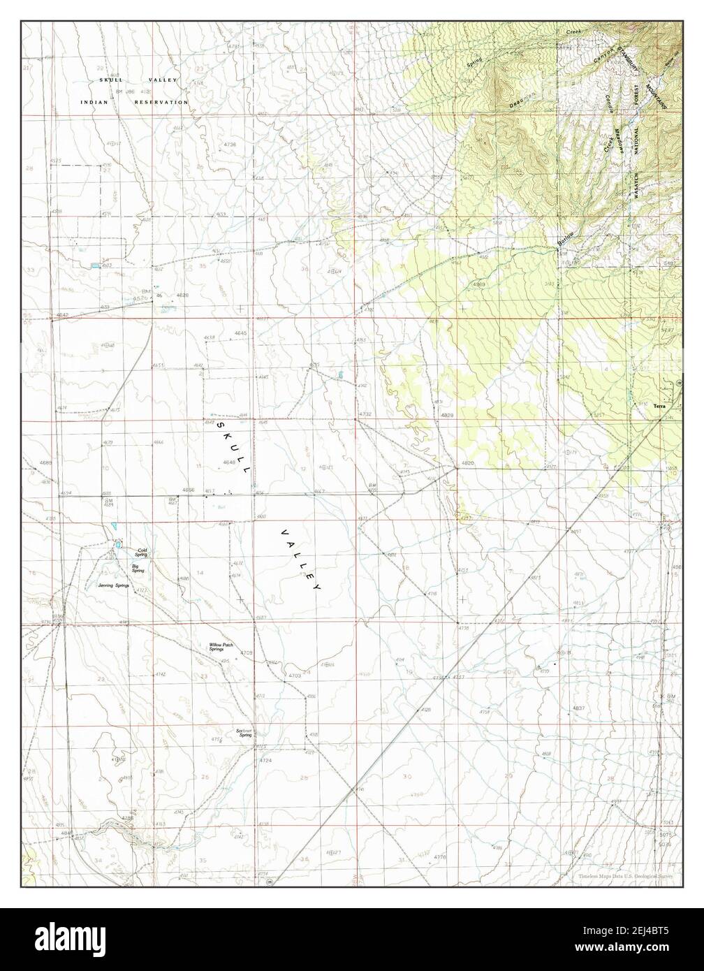 Terra, Utah, map 1985, 1:24000, United States of America by Timeless ...