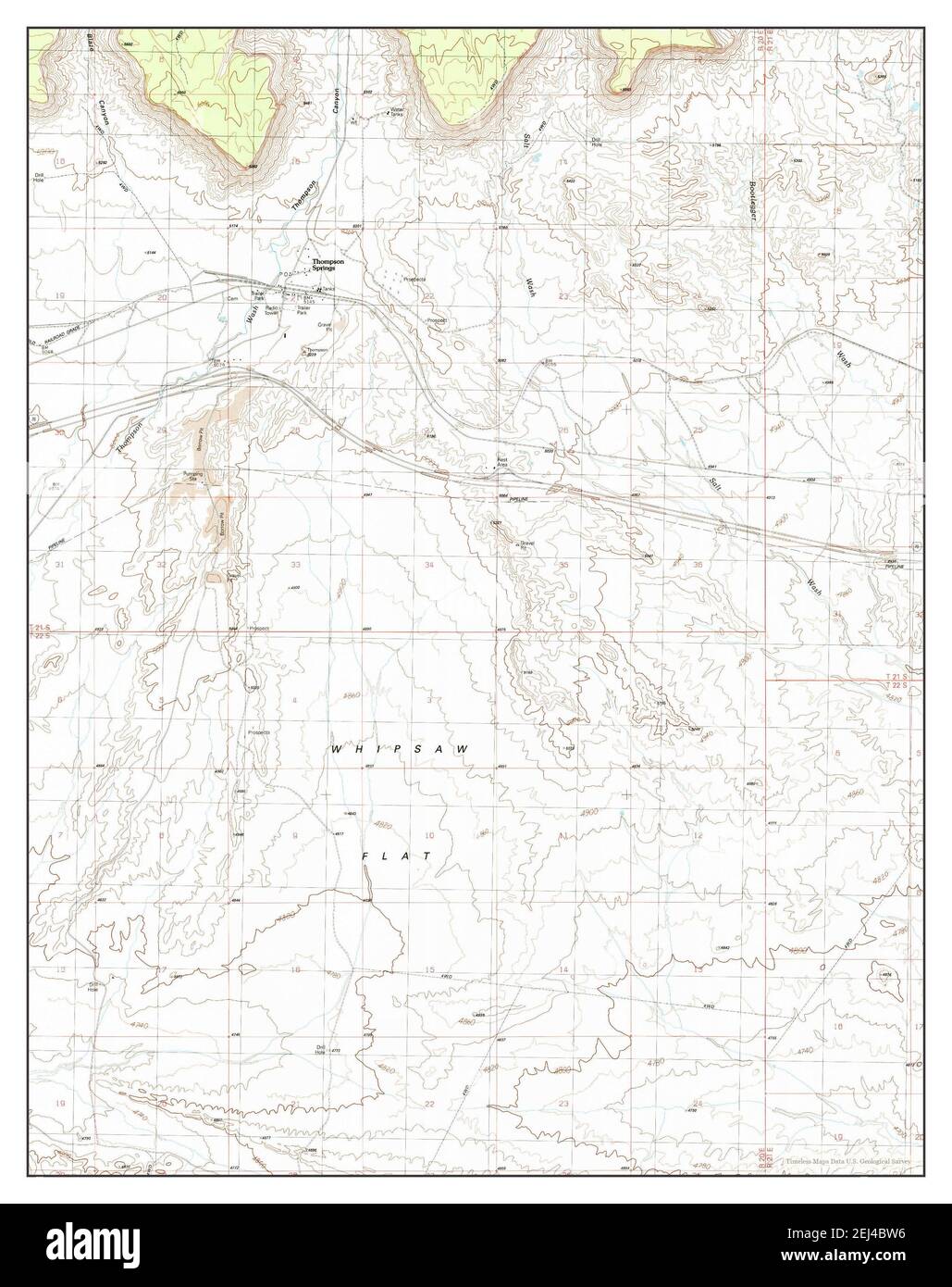 Thompson Springs, Utah, map 1991, 1:24000, United States of America by ...