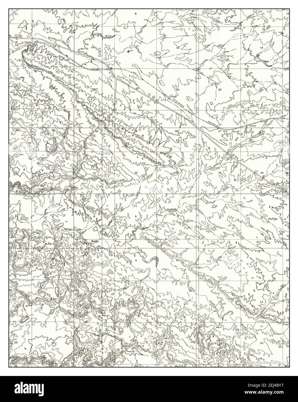 Tidwell 1 NE, Utah, map 1954, 1:24000, United States of America by ...