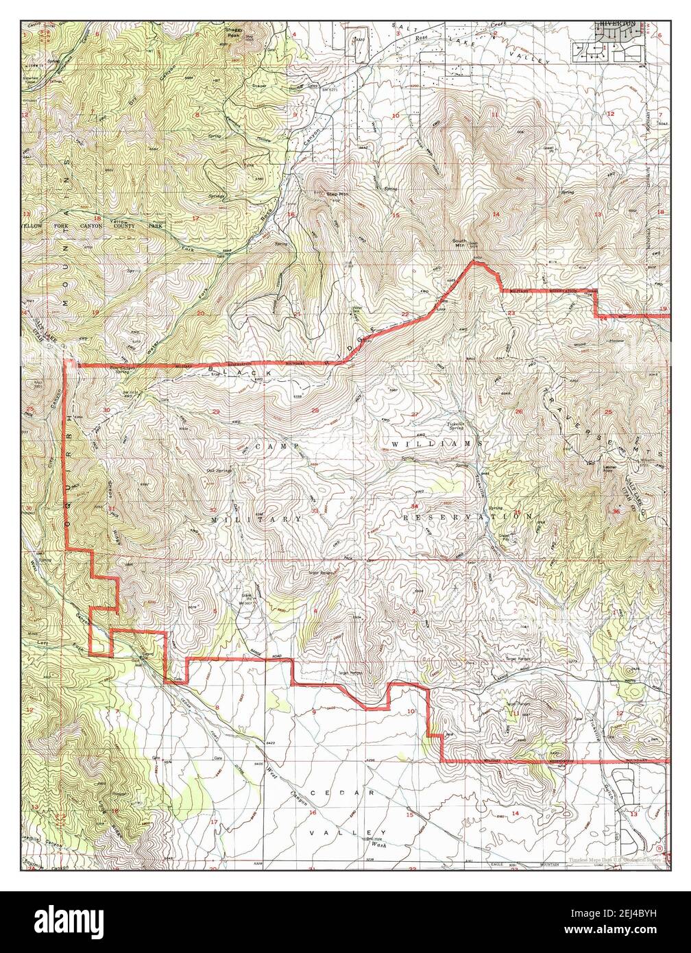 Tickville Spring, Utah, map 1997, 1:24000, United States of America by ...