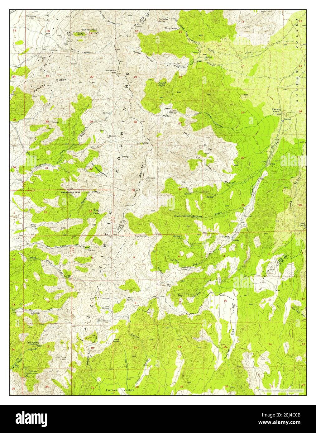Tintic Mountain, Utah, map 1954, 1:24000, United States of America by ...