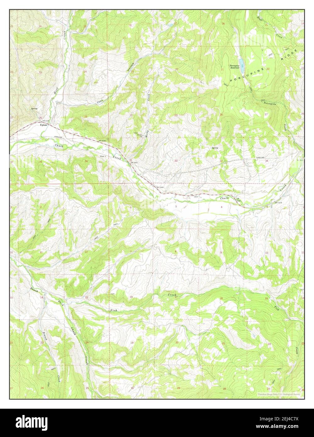 Upton county map hi-res stock photography and images - Alamy