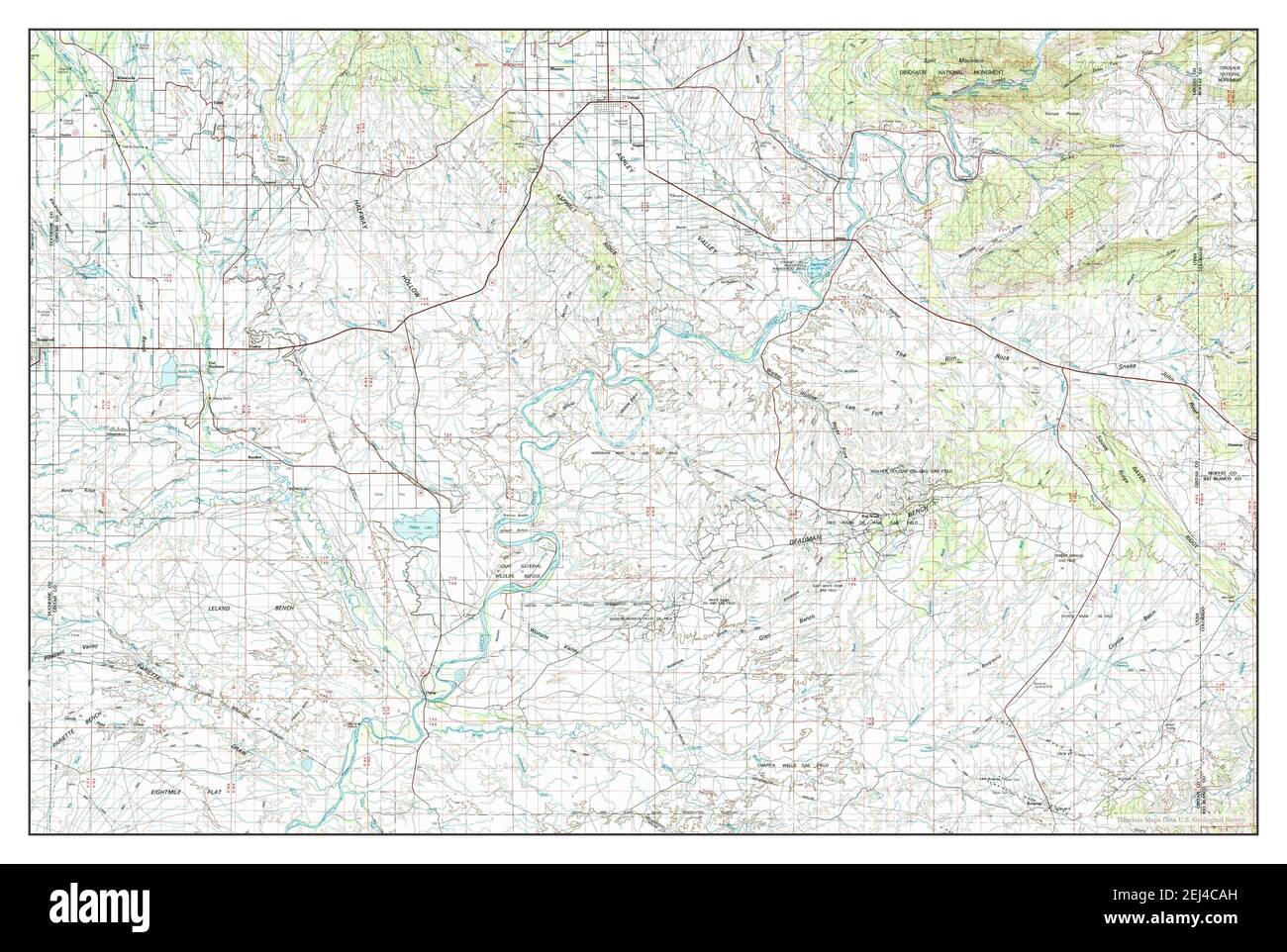 Vernal, Utah, map 1980, 1:100000, United States of America by Timeless ...