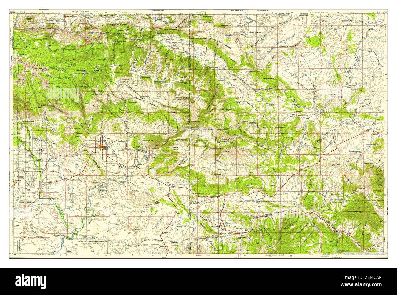 Vernal utah map hi-res stock photography and images - Alamy