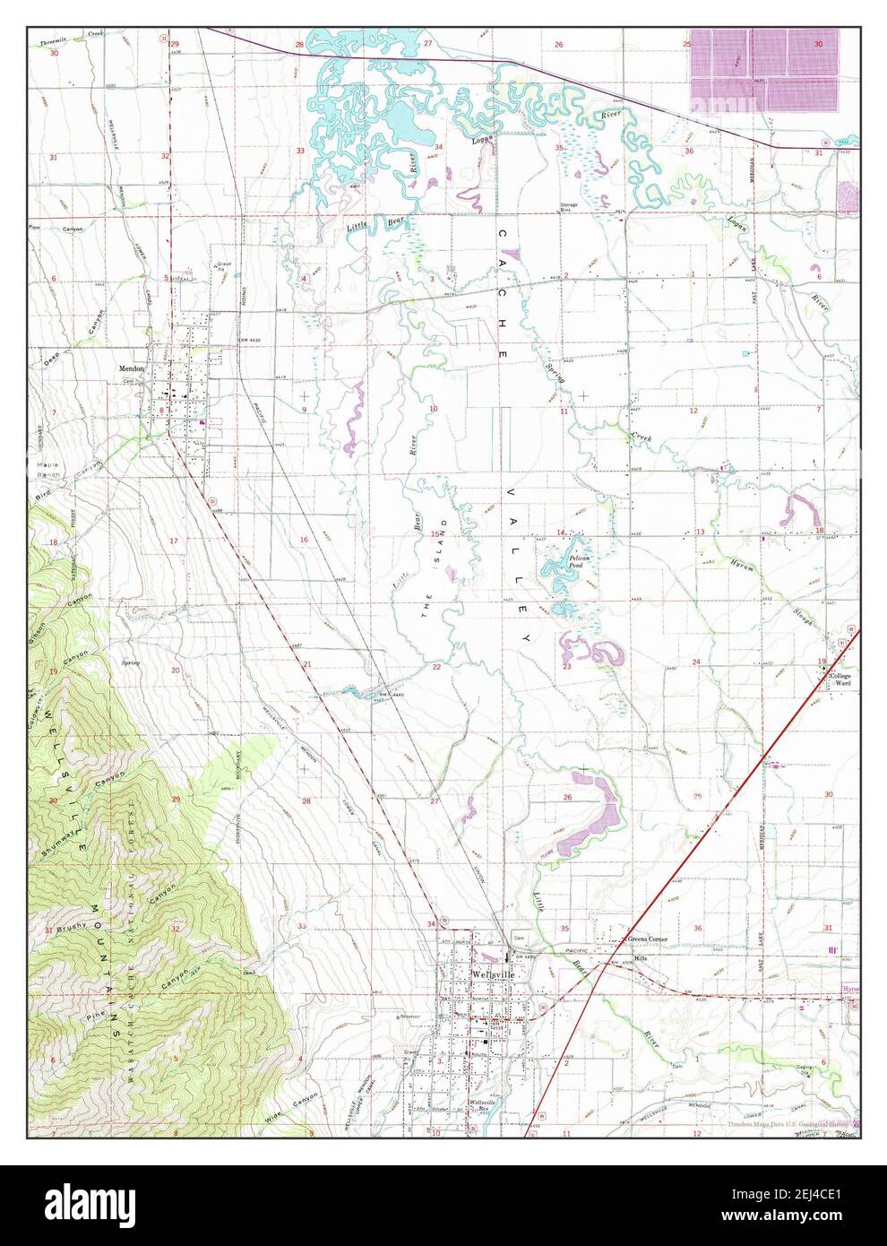 Map of wellsville hi-res stock photography and images - Alamy