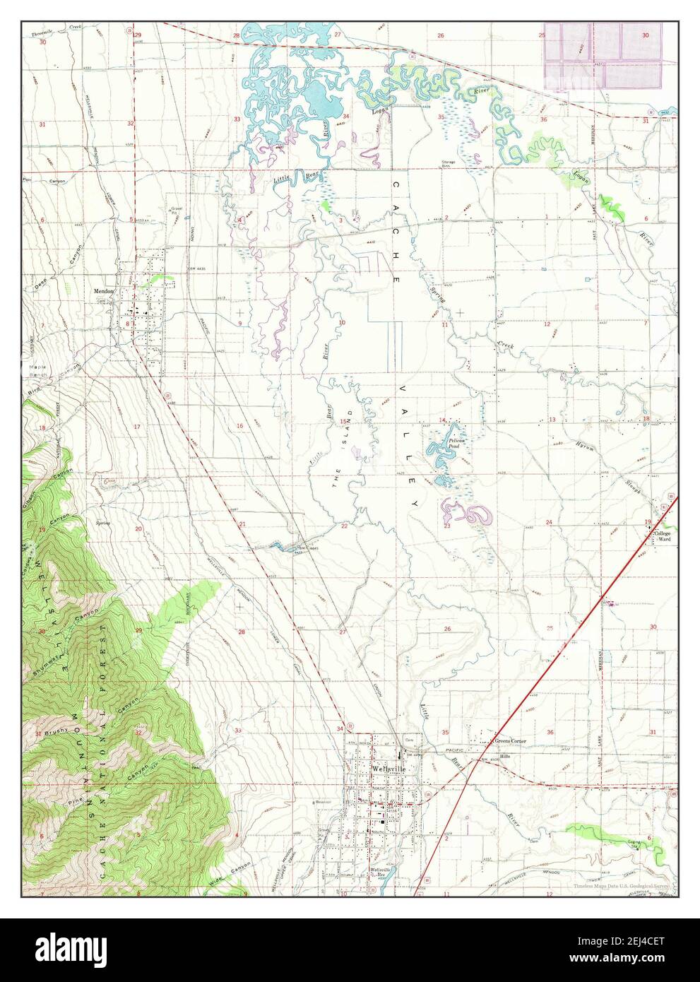 Map of wellsville hi-res stock photography and images - Alamy