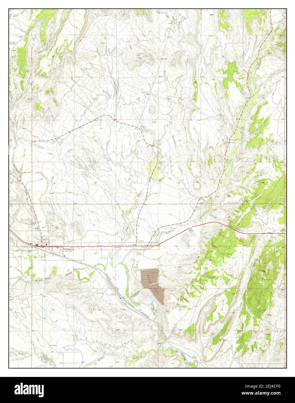 Wellington utah map hi-res stock photography and images - Alamy