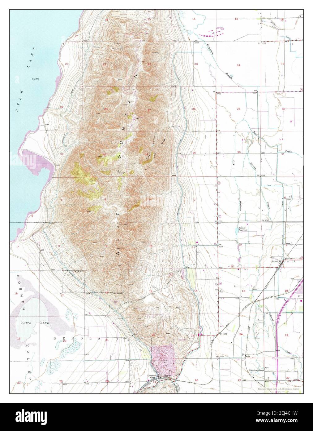 West Mountain, Utah, map 1950, 1:24000, United States of America by ...