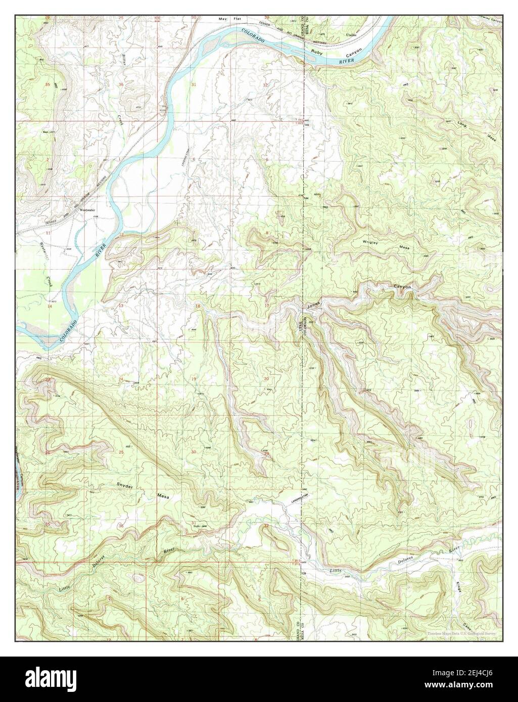 Westwater, Utah, map 1985, 1:24000, United States of America by ...