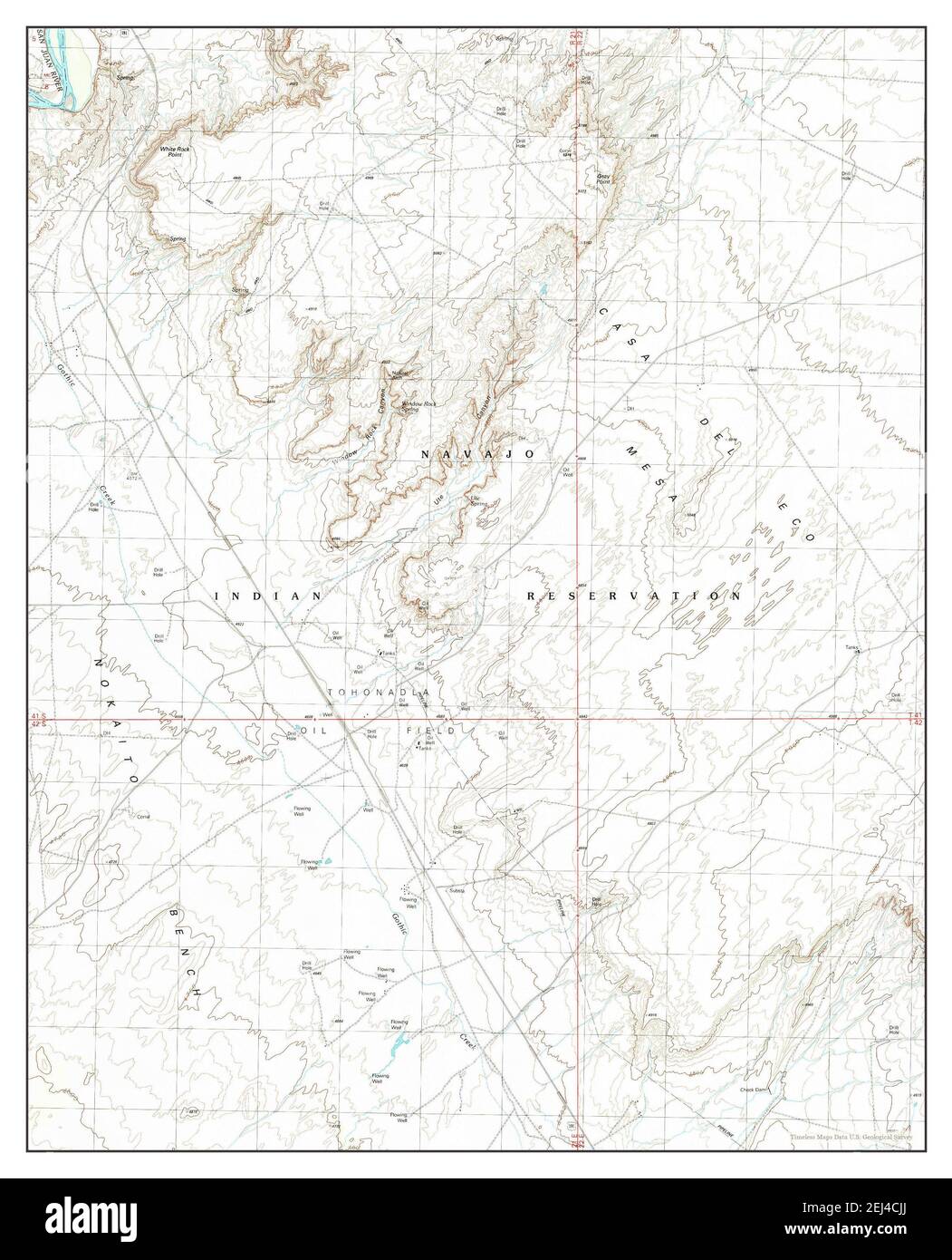 White Rock Point, Utah, map 1989, 1:24000, United States of America by ...